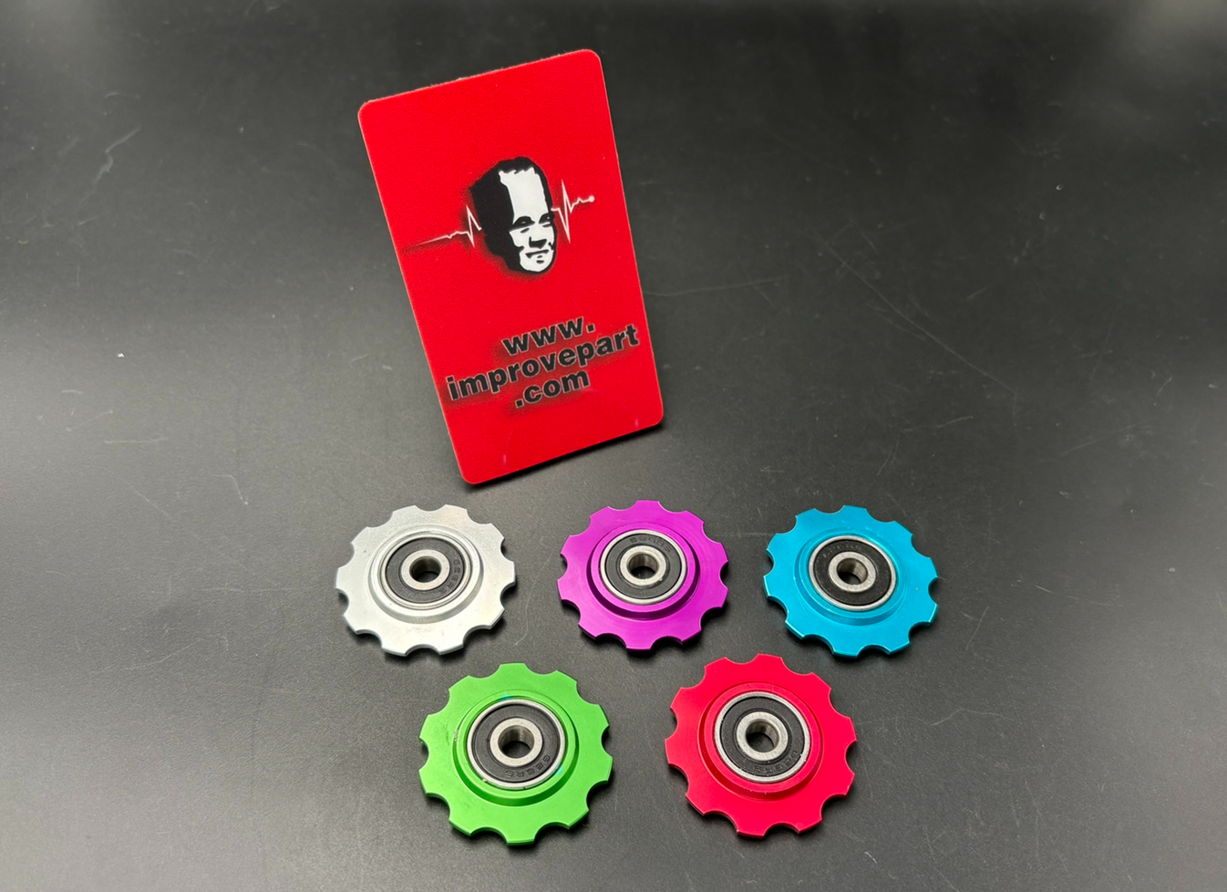 10T Bullseye Jockey Wheel Turquoise 3DV – ImprovePart